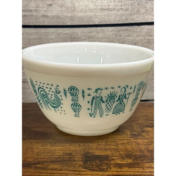Pyrex | Dining | Vintage Pyrex 4 Amish Butterprint Blue On White 15 ...